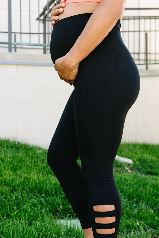 Maternity Cut Out Capri – KIAVAclothing